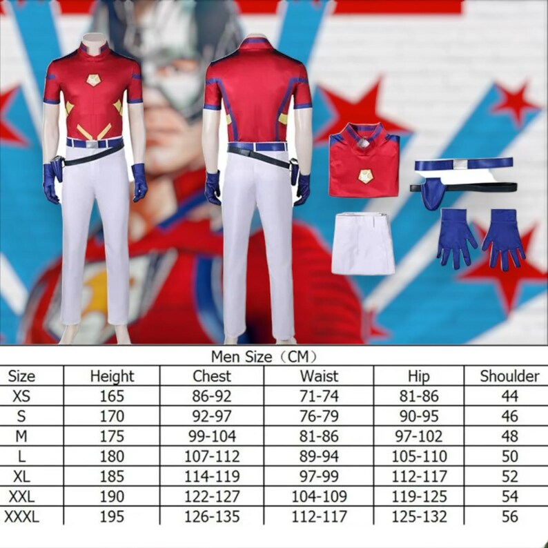 Dimension Peacemaker Cosplay Costume Peacemaker Earth X Cartoon Super ...