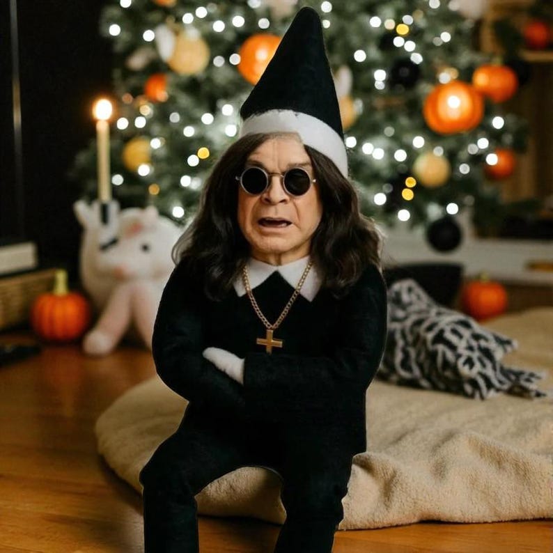 New Ozzy Sitting on a Tree Elf Christmas Elf Doll Christmas Trees ...