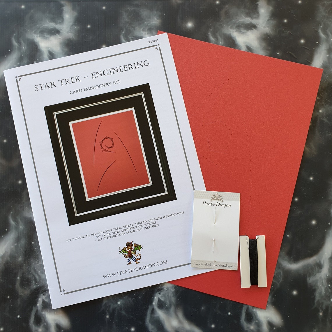 Star Trek ENGINEERING Badge Inspired DIY Card Embroidery Kit - Etsy