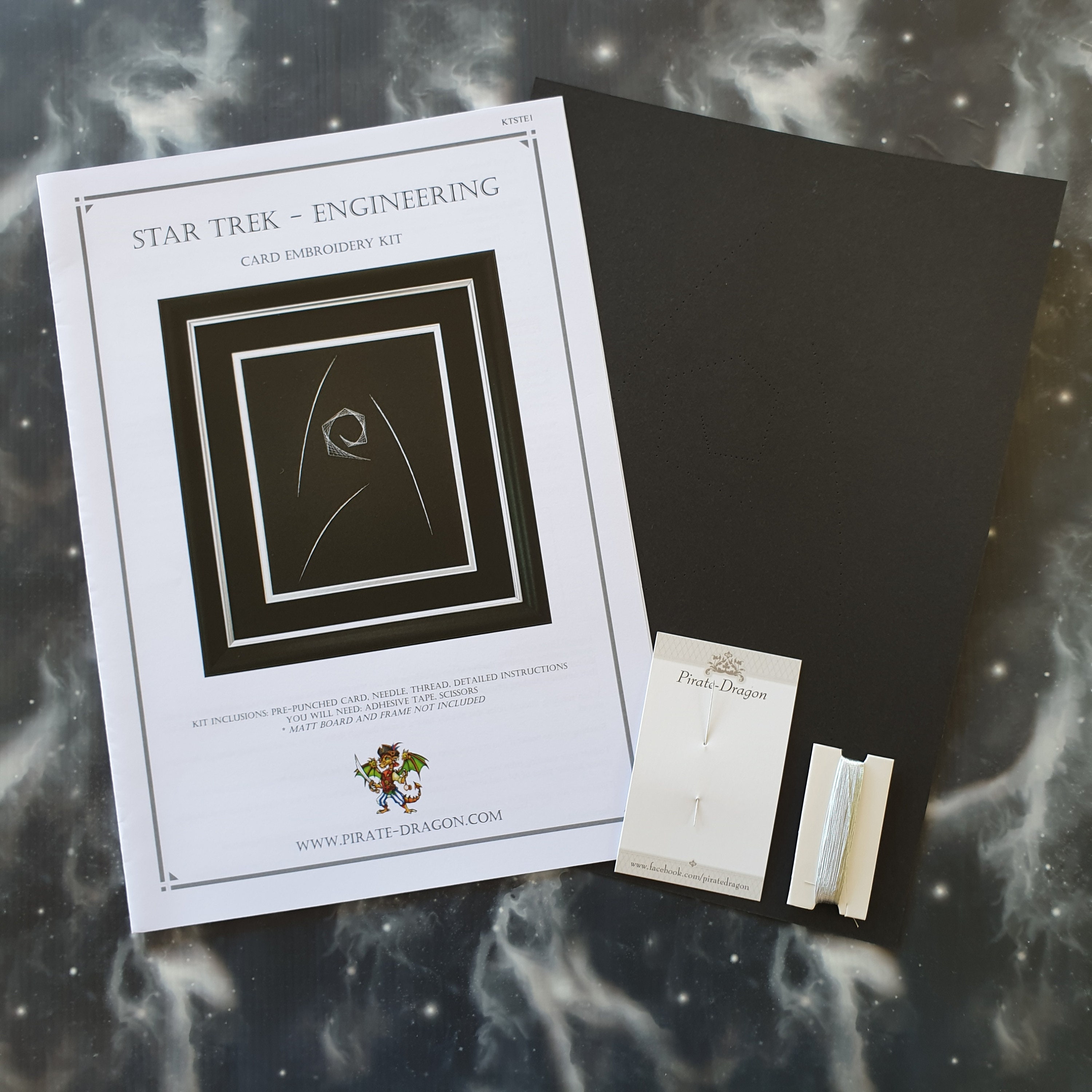 Star Trek ENGINEERING Badge Inspired DIY Card Embroidery Kit - Etsy