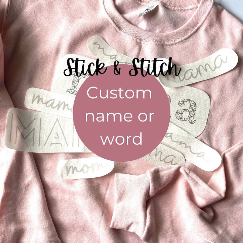 Stitch custom name stickers - Etsy México