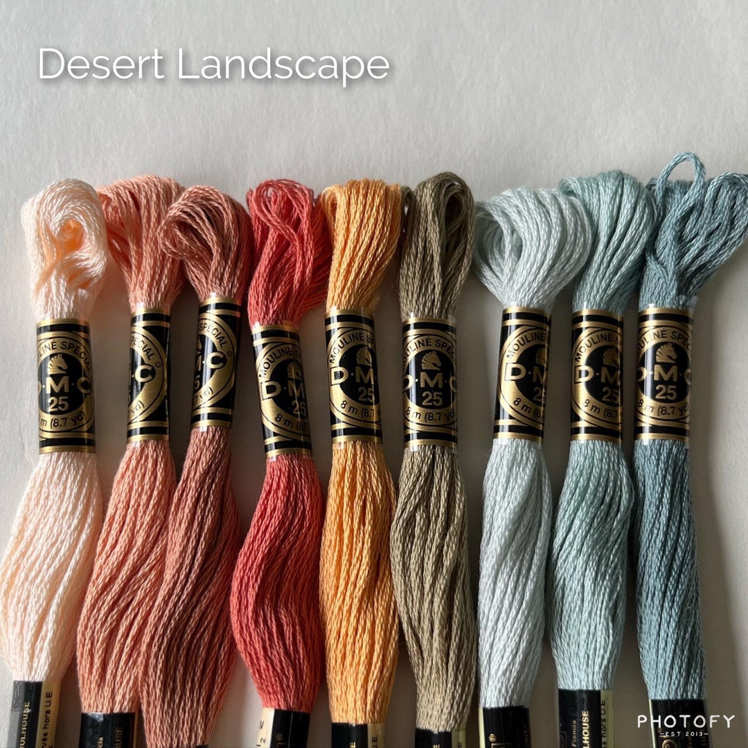 Desert Landscape Thread Pack | DMC Thread Pack | Embroidery Floss - Etsy