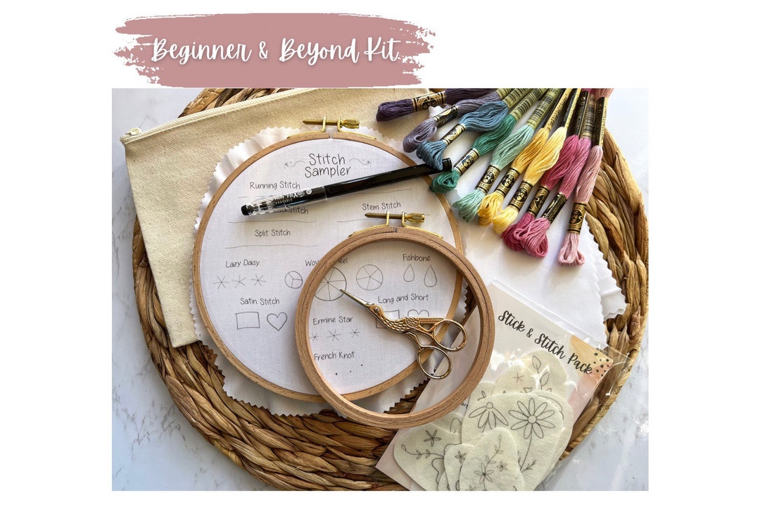 Beginner Embroidery Kit Embroidery Kit Embroidery Essentials Embroidery ...