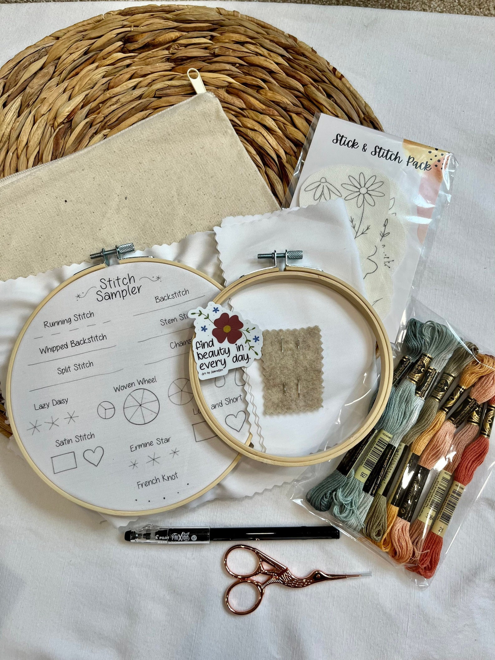 Beginner Embroidery Kit Embroidery Kit Customize Kit - Etsy