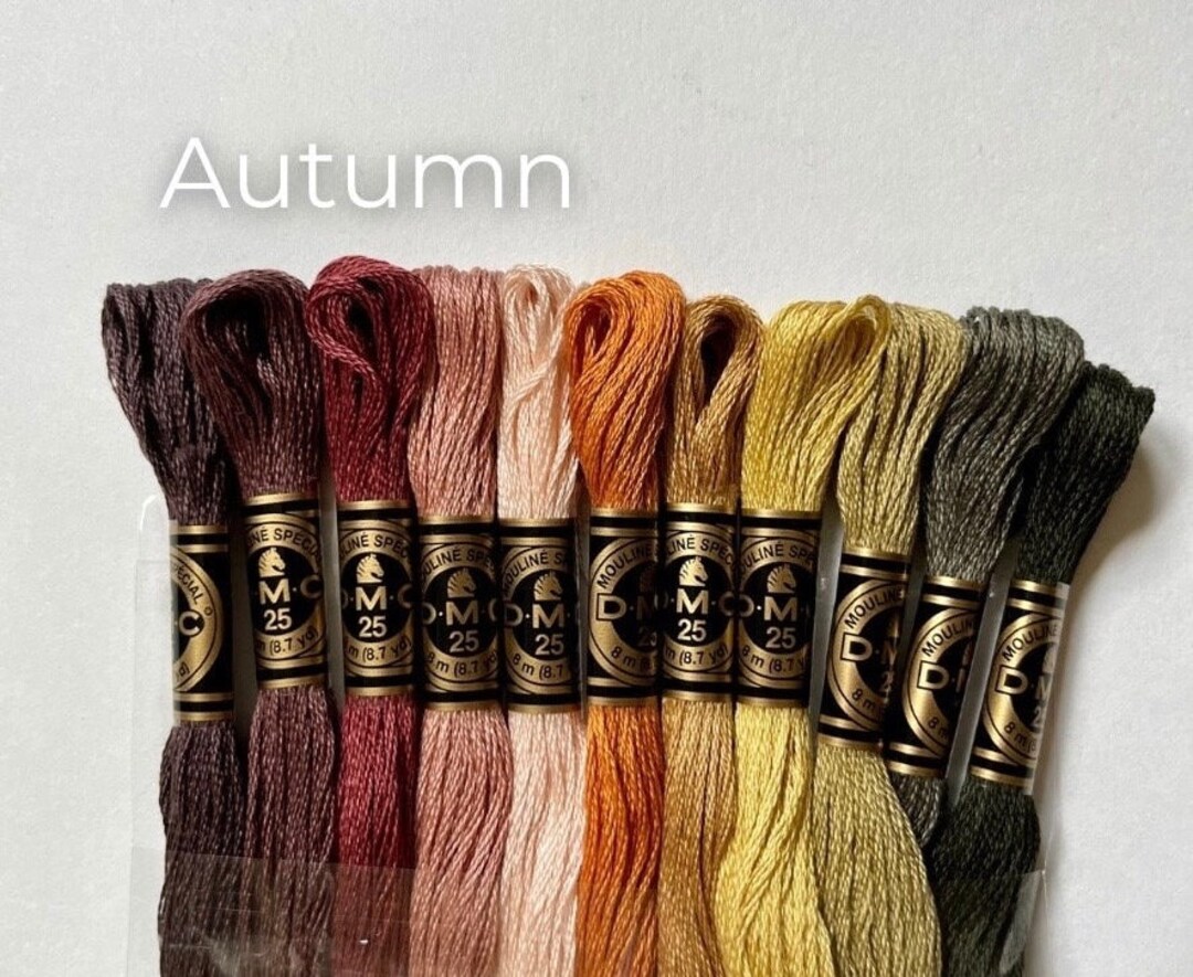 Autumn Thread Packs | DMC Thread Pack | Embroidery Floss - Etsy