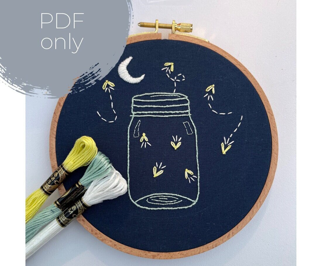 PDF Firefly Pattern Download | Embroidery Pattern - Etsy