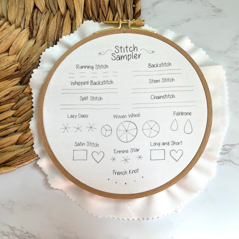 Embroidery Sampler Pattern - Etsy