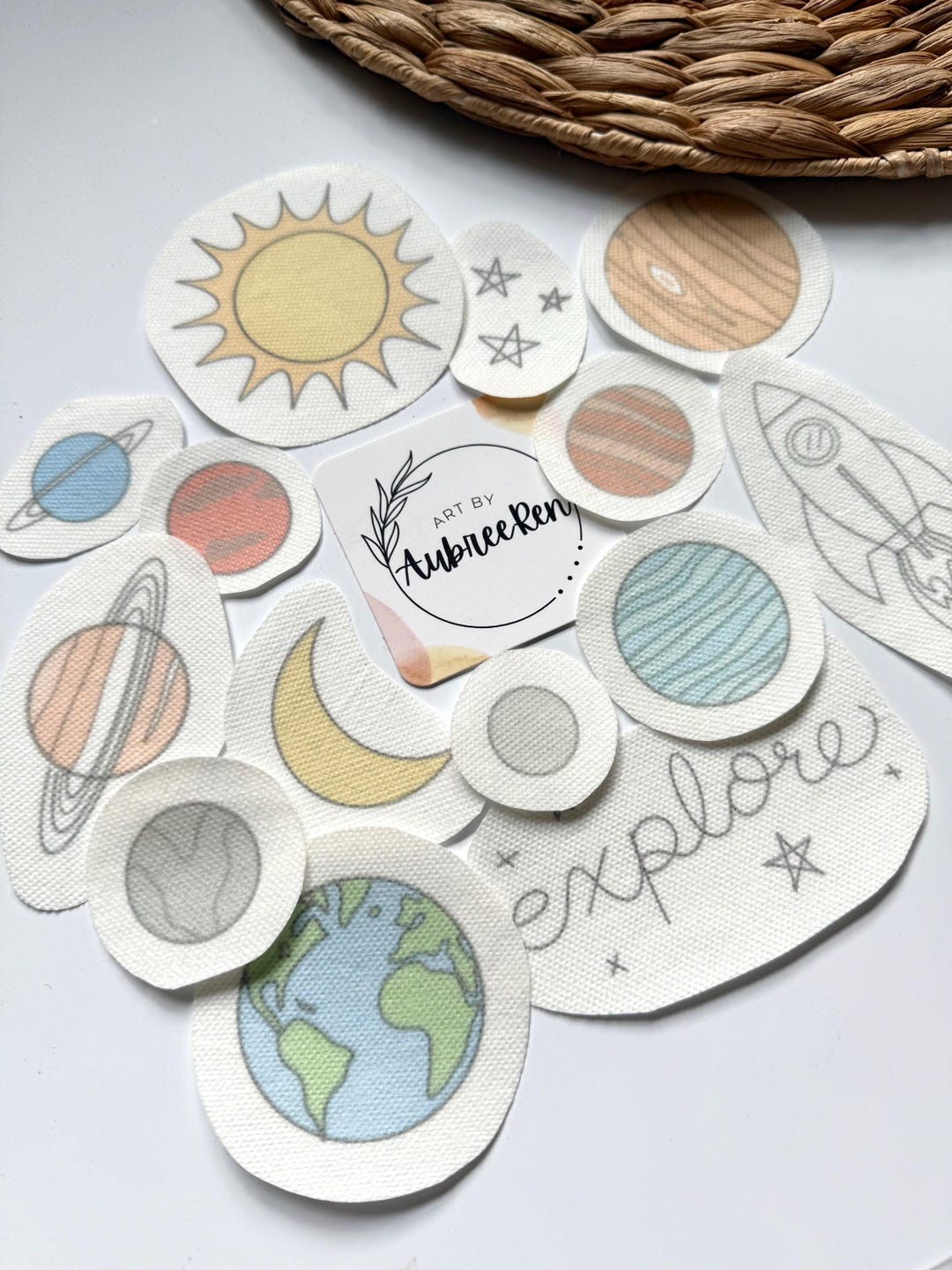 Stick and Stitch Pack | OUTER SPACE | Embroidery Designs | Peel and ...