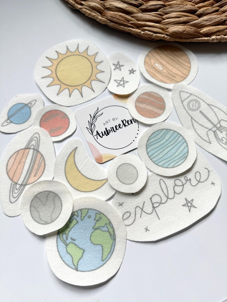 Stick and Stitch Pack | OUTER SPACE | Embroidery Designs | Peel and ...
