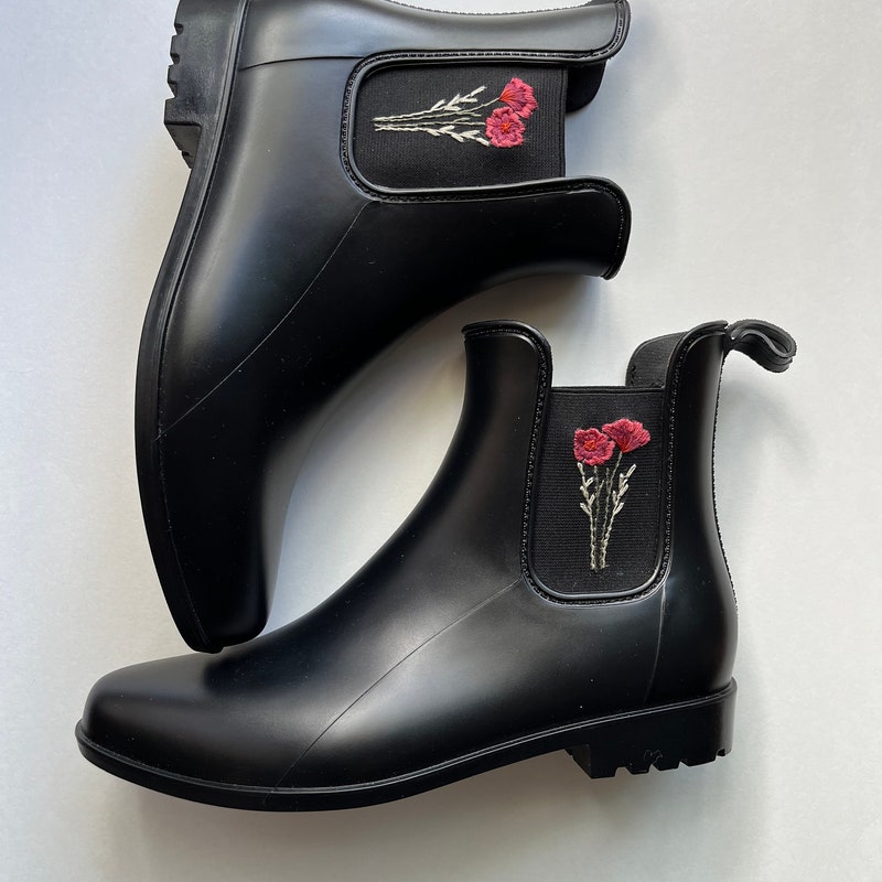 Monogram Rain Boots - Etsy