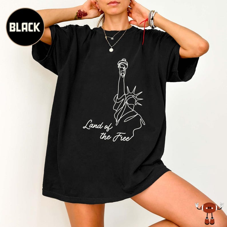 Statue of Liberty Line Art Sketch Fourth of July Shirt, 250th ...