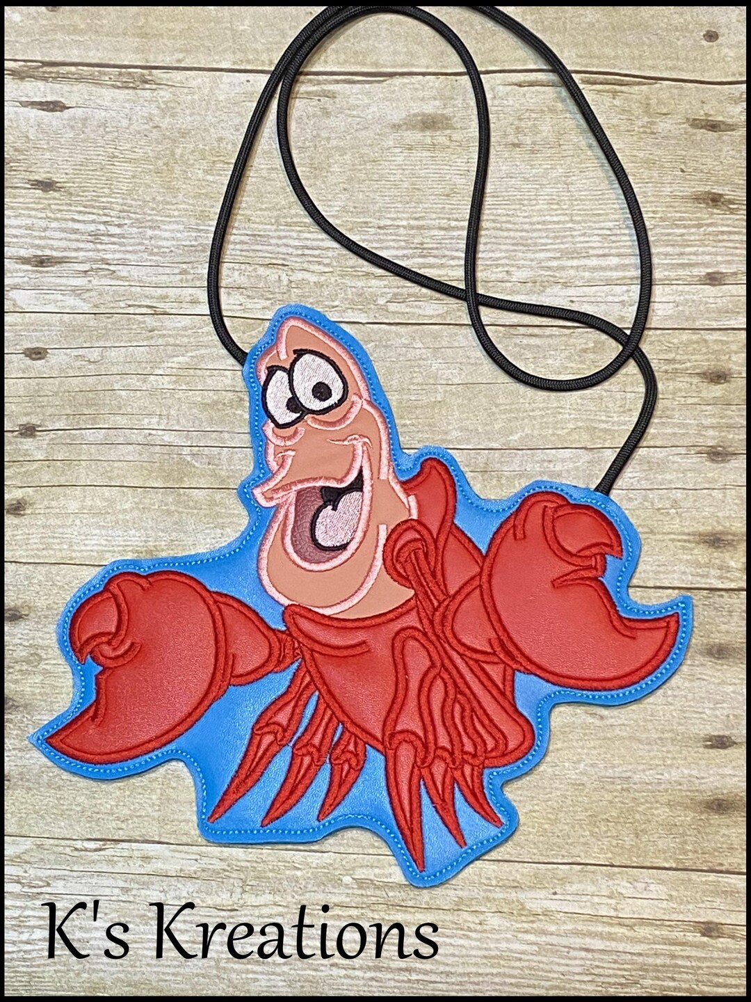 Little Mermaid Sebastian Crossbody Purse, Disney Crab Flat Bag, Little ...