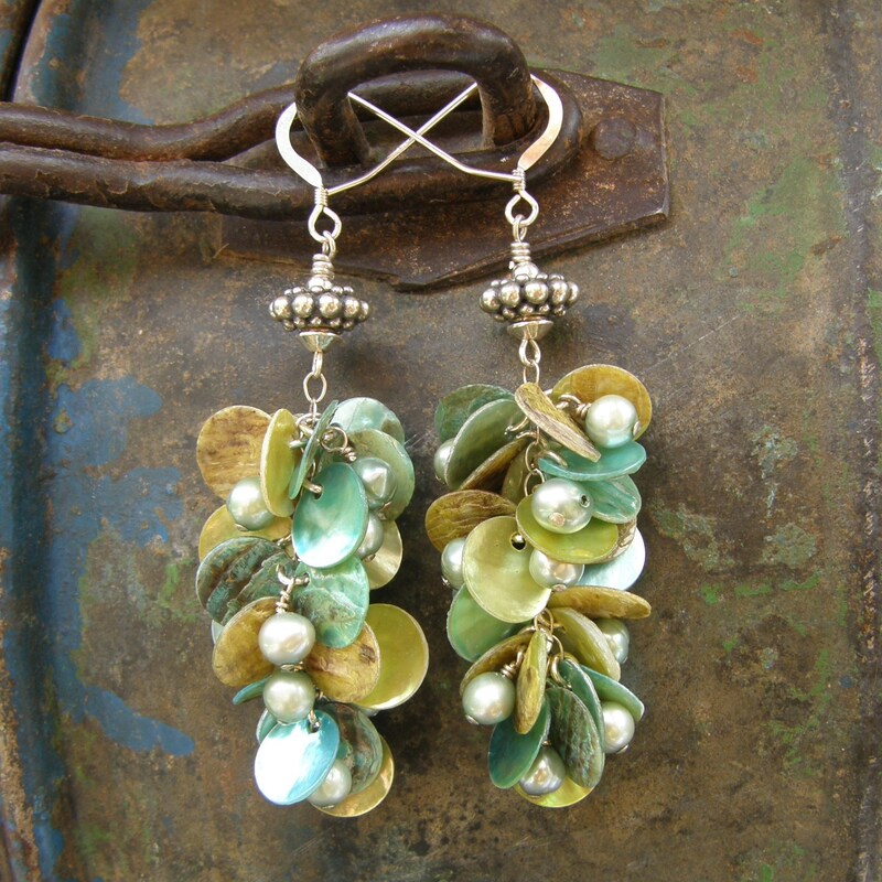 Teal Shells - Etsy