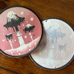 Ink Caps Iron on Patch 8x8cm Circular- Mushroom, Forager Lover Gift ...