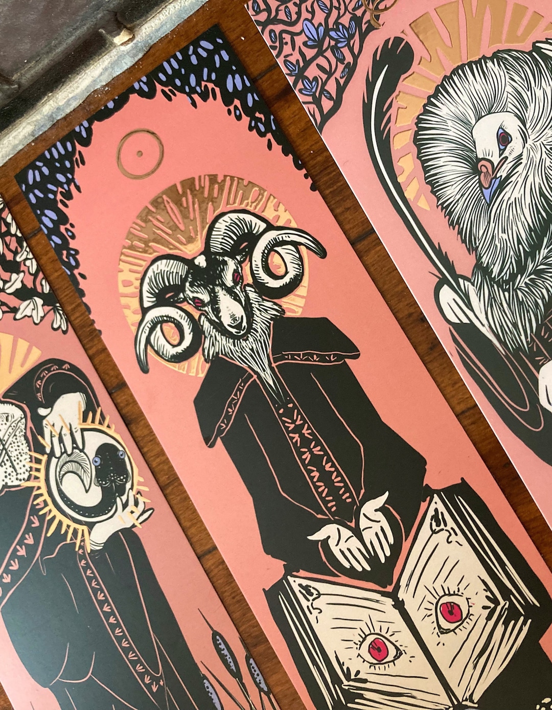 Keeper of Records - Deluxe Rose Gold Art Print 30x10.5cm (12x4 Inches ...