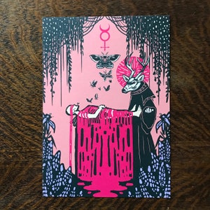 Ritual Triptych- Set of 3 Prints (2 SIZES)- Gothic Art, Occult, Owls ...