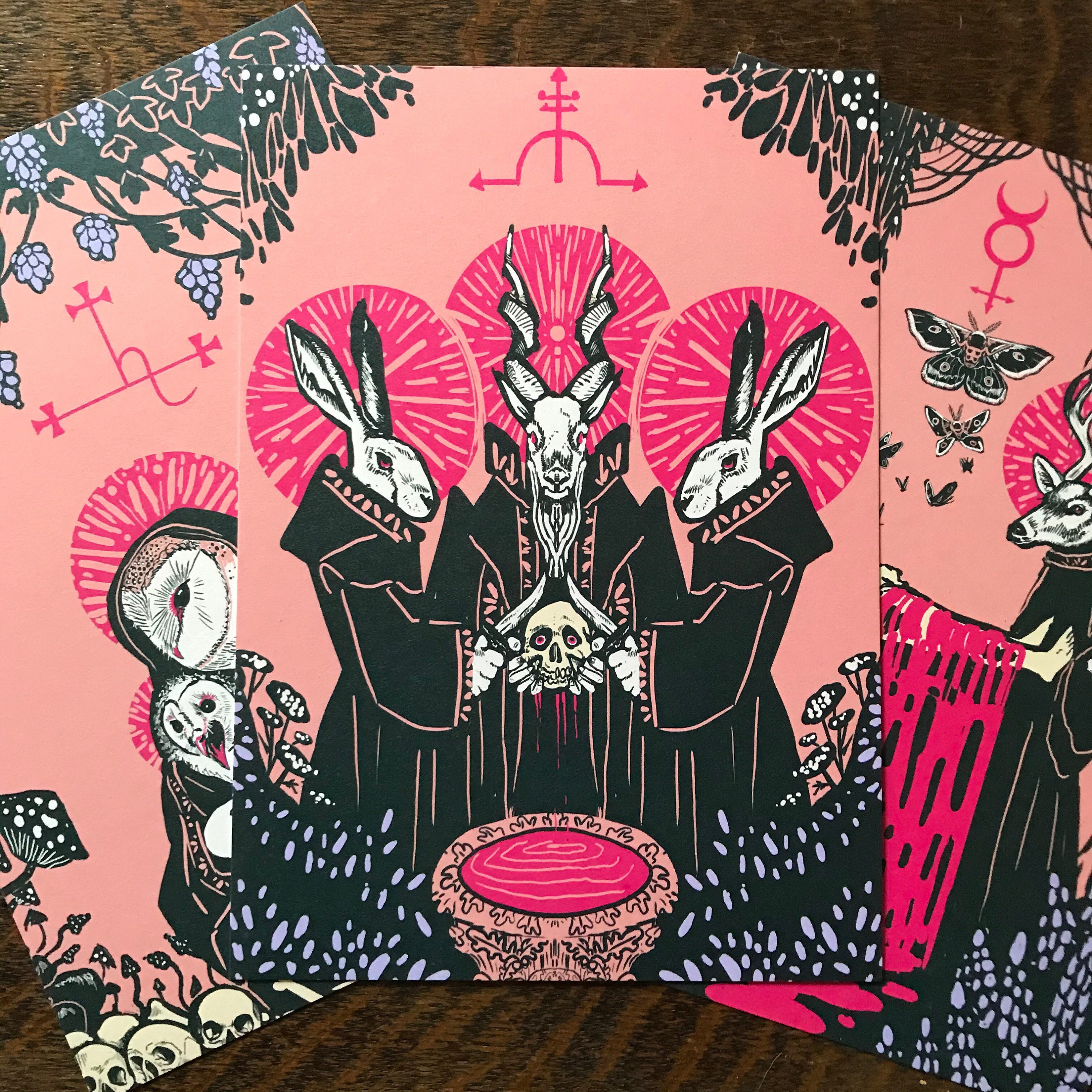 Bloodletting Ritual Art Print 2 SIZES Gothic Decor Horror | Etsy UK