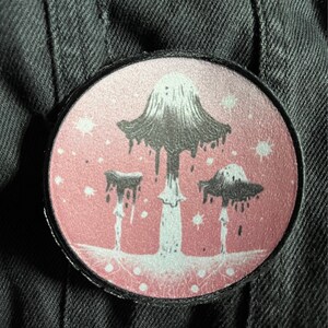 Ink Caps Iron on Patch 8x8cm Circular- Mushroom, Forager Lover Gift ...