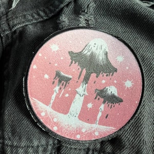Ink Caps Iron on Patch 8x8cm Circular- Mushroom, Forager Lover Gift ...