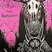 Limited Edition Neon Pink Satanic Risograph Print Occult Riso Halloween ...