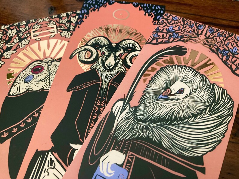 The Scribe Deluxe Rose Gold Art Print 30x10.5cm 12x4 - Etsy