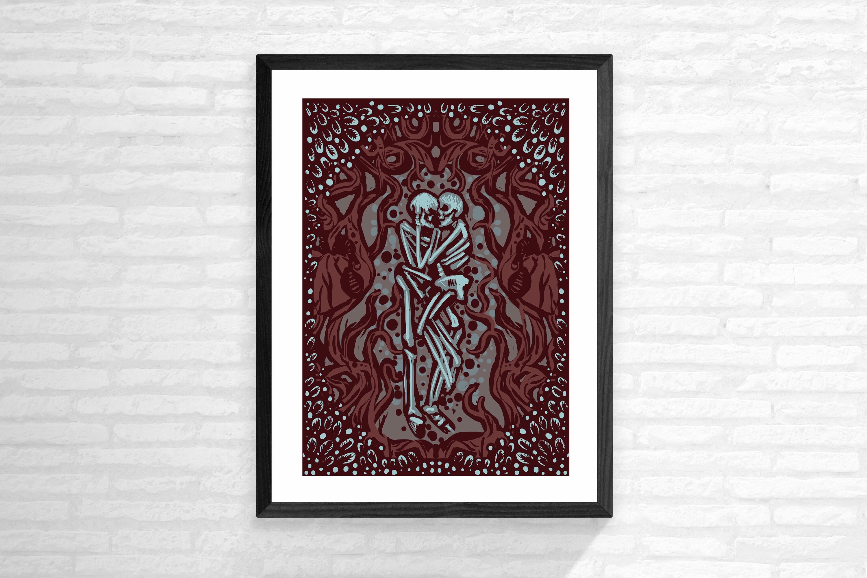 Deaths Sweet Embrace Art Print 2 Sizes Available Gothic - Etsy UK