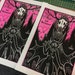 Limited Edition Neon Pink Satanic Risograph Print Occult Riso Halloween ...
