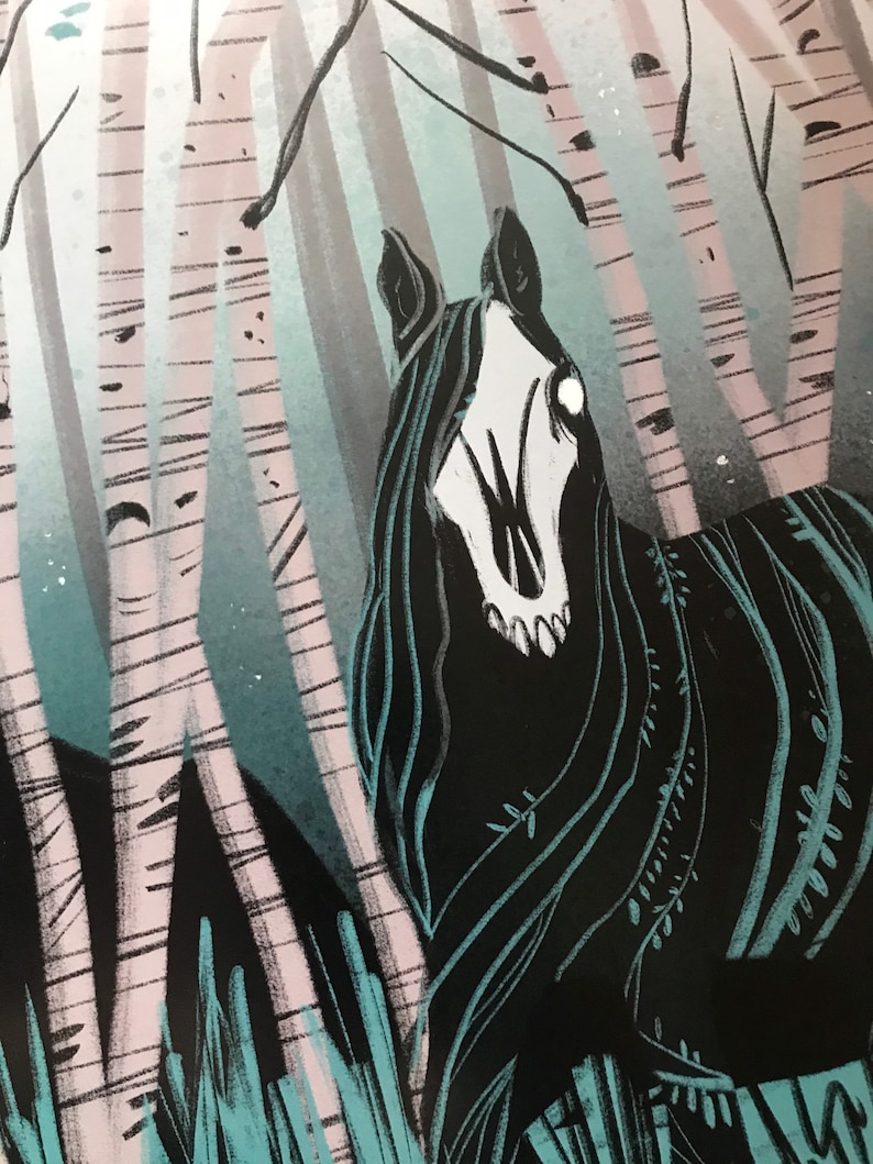 Kelpie Art Print- 2 Sizes (A4 and A3) Scottish Folklore, Water Horse ...