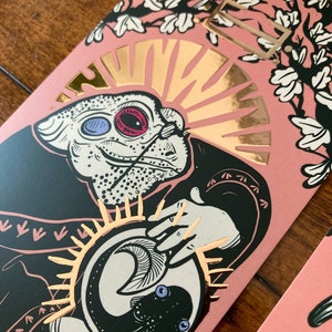The Seer- Deluxe Rose Gold Art Print 30x10.5cm (12x4 Inches) Occult ...