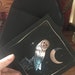 Moon and Owl (148mmx148mm) Foil Greetings Card- Black Envelope, Gothic ...