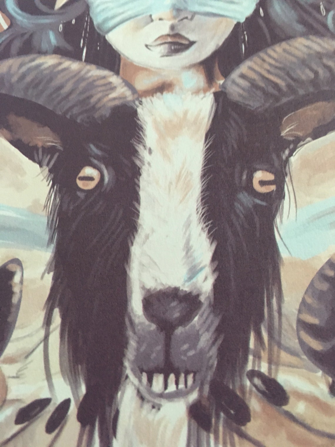 Bride of Satan Horror Art Print 2 Sizes A3 Poster A4 - Etsy Denmark