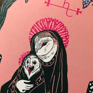 Ritual Triptych- Set of 3 Prints (2 SIZES)- Gothic Art, Occult, Owls ...