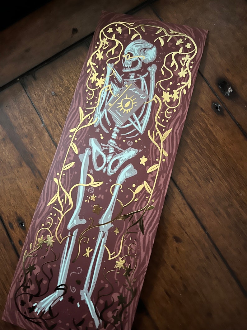 The Librarian - Deluxe Rose Gold Art Print 30x10.5cm (12x4 Inches ...