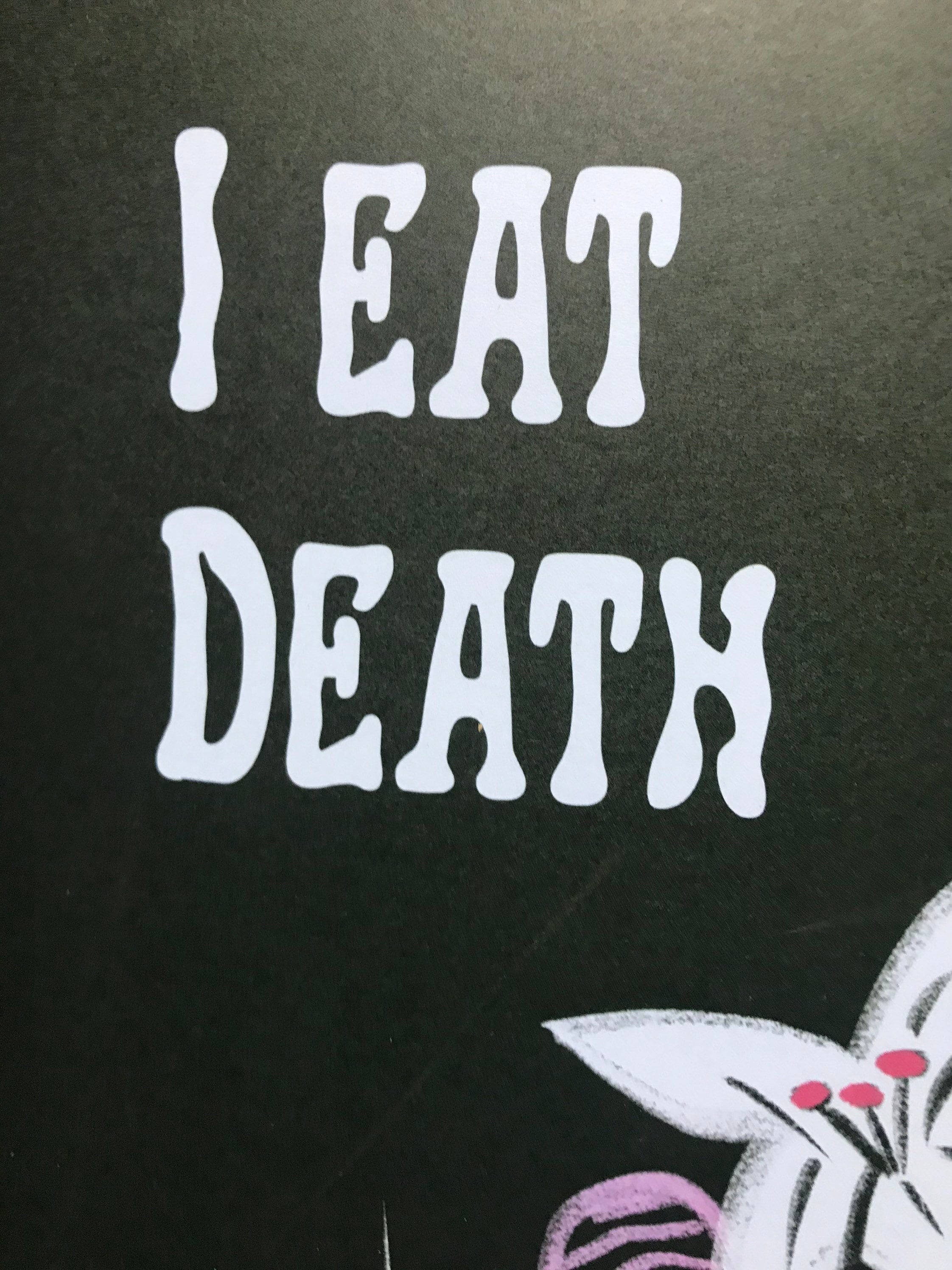 I EAT DEATH Gothic Art Print 2 Sizes Ram Skull Corvid | Etsy