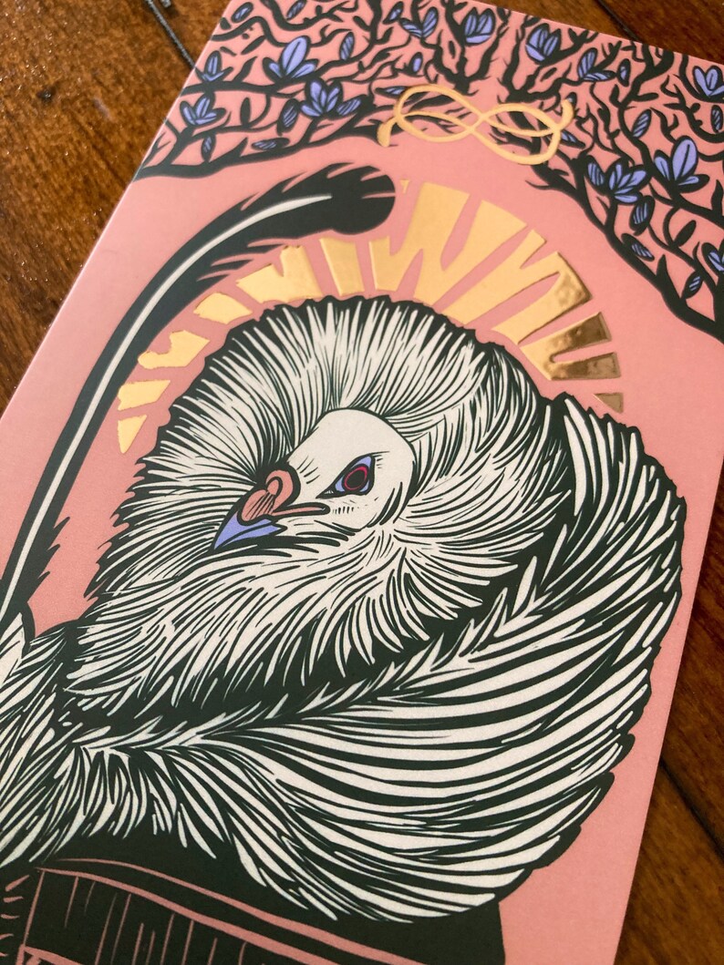 The Scribe Deluxe Rose Gold Art Print 30x10.5cm 12x4 - Etsy