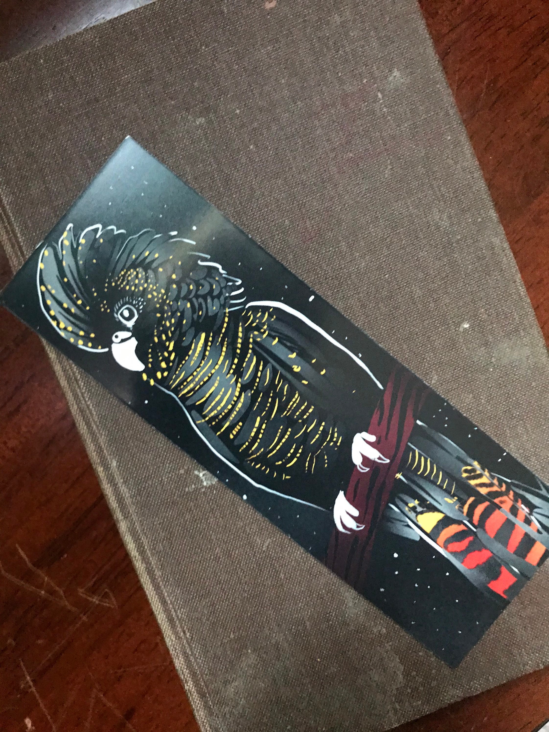 Red-tailed Black Cockatoo Bookmark 52x148mm Bird Bookmark - Etsy UK
