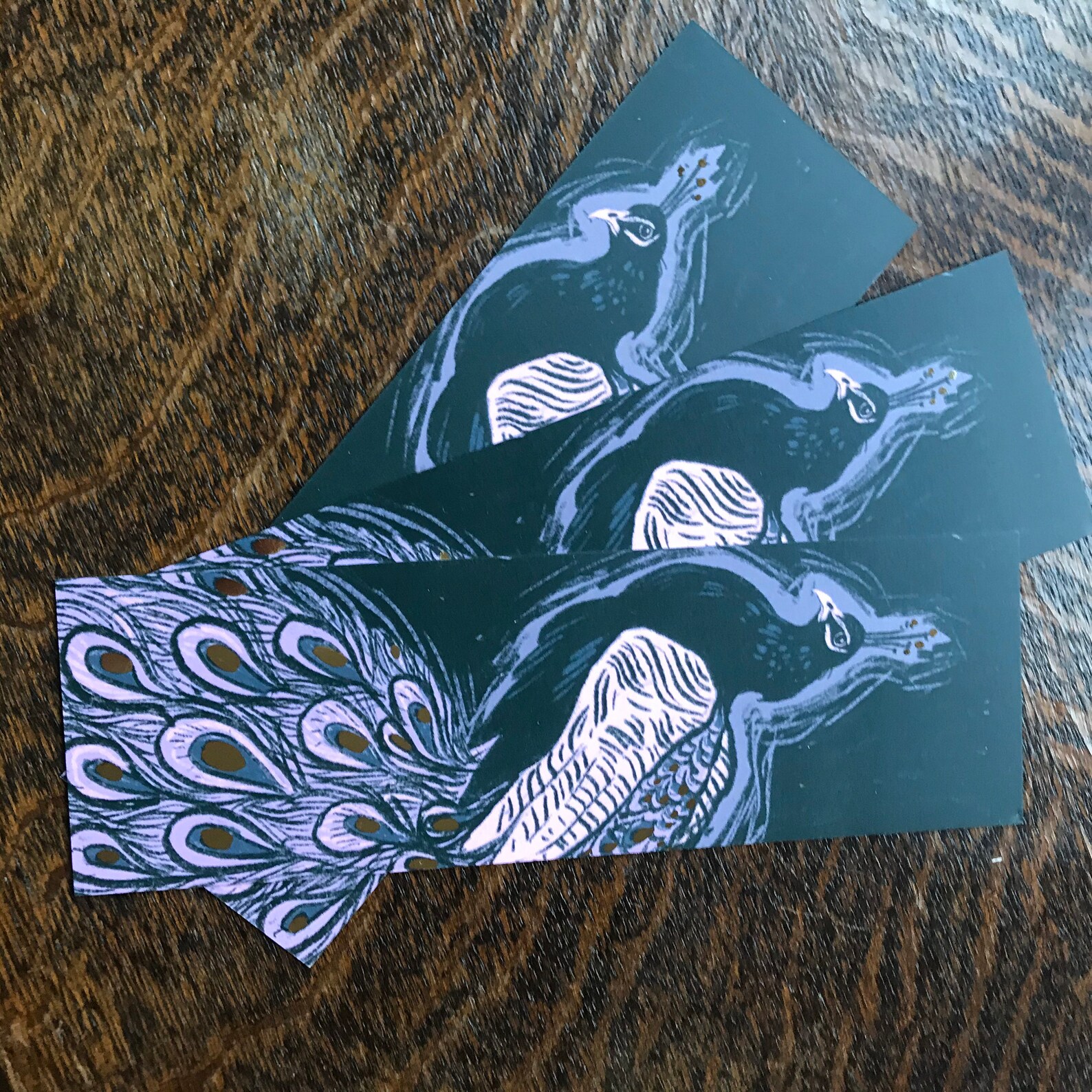 Deluxe Foiled Peacock 55x173mm Bookmark Perfect Gift for Book - Etsy