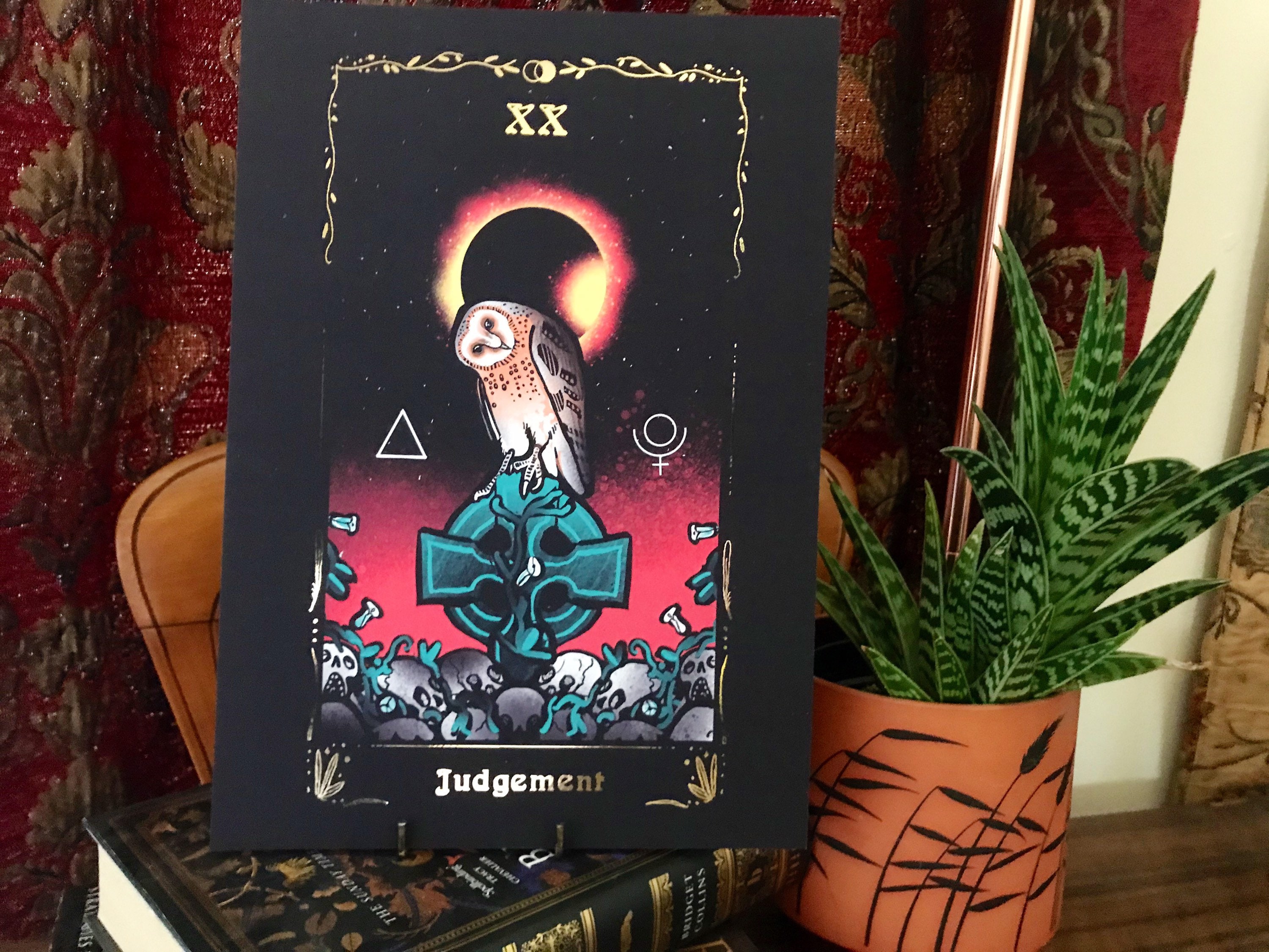 Judgement XX Foil Tarot Print- Deluxe A4 Art Print (8x11 Inches ...