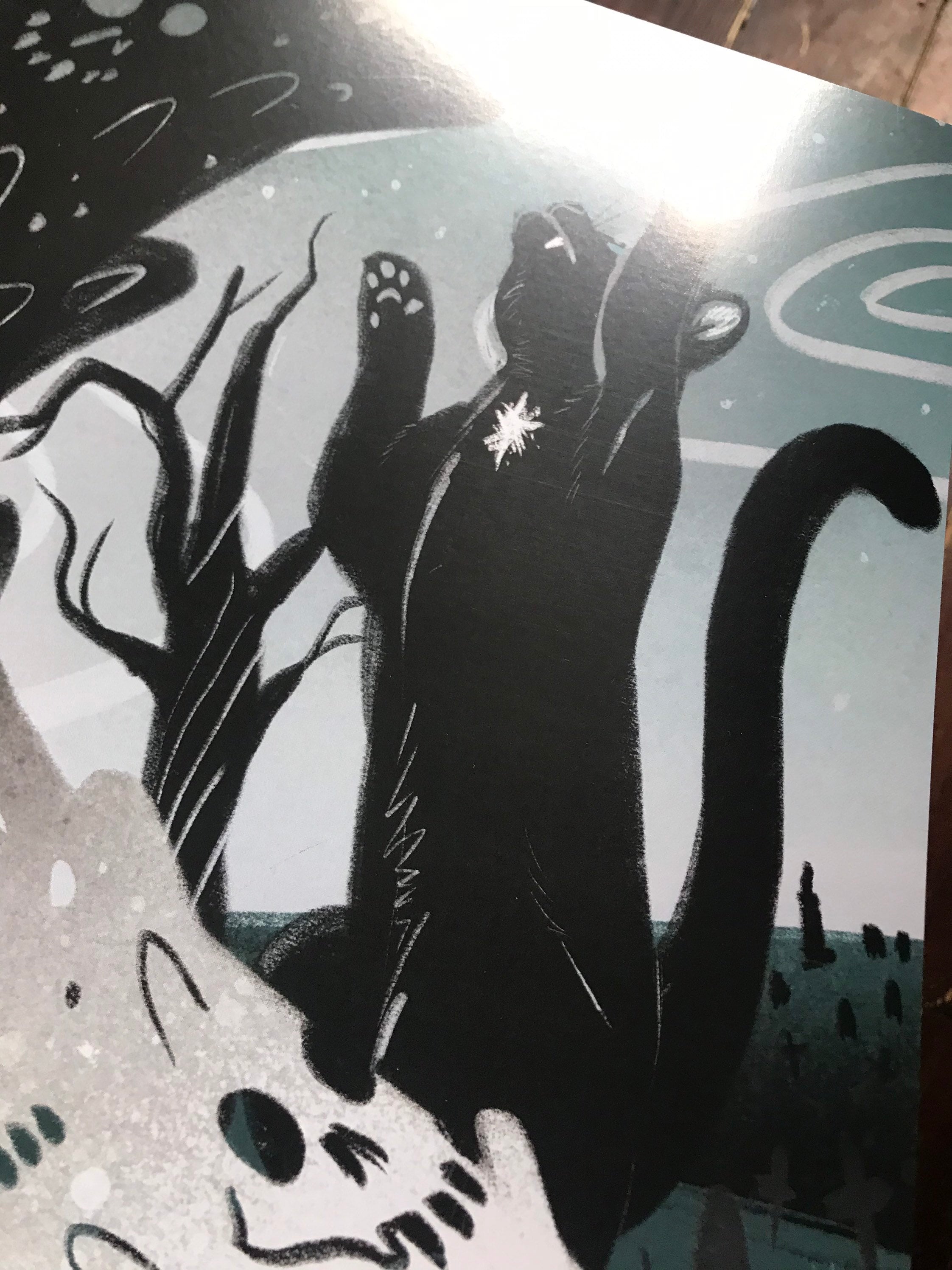 Cat Sìth Art Print 2 Sizes Scottish Folklore Black Cat - Etsy UK