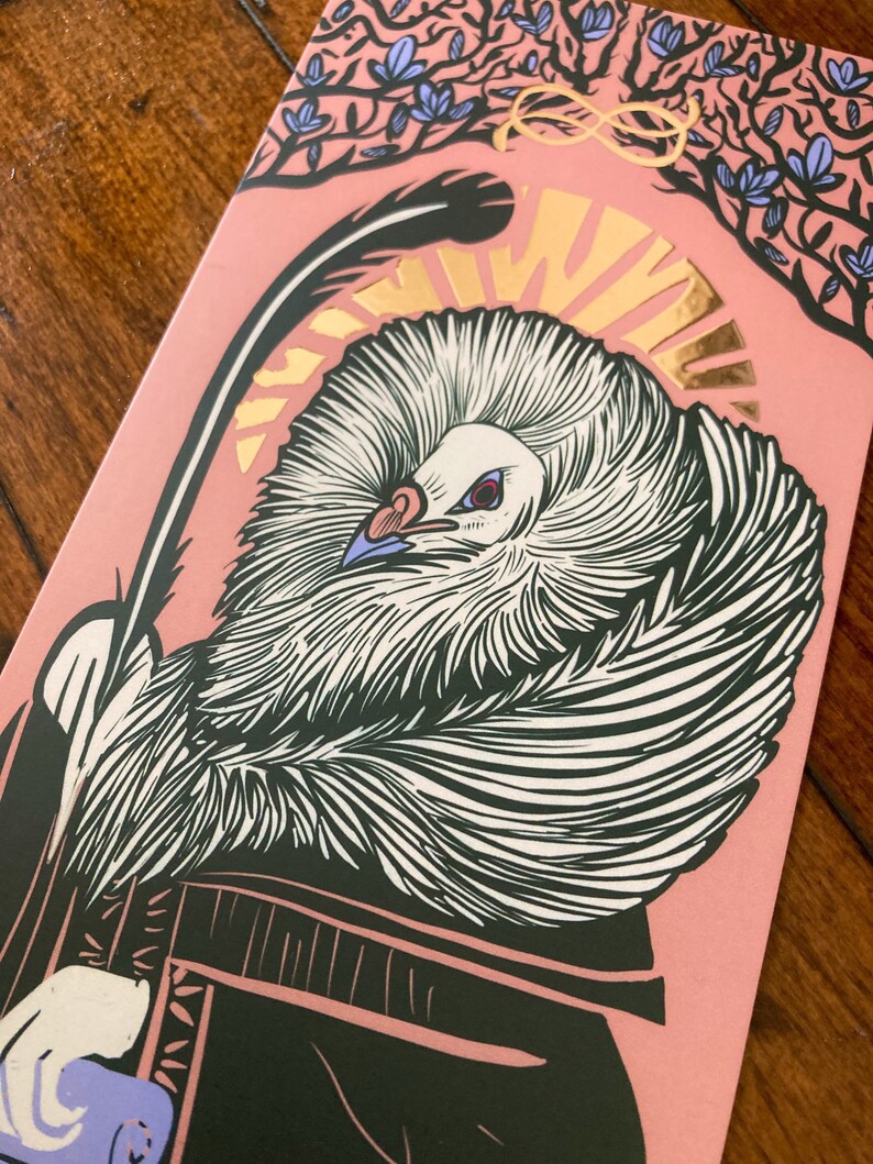 The Scribe Deluxe Rose Gold Art Print 30x10.5cm 12x4 - Etsy