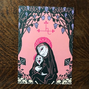 Ritual Triptych- Set of 3 Prints (2 SIZES)- Gothic Art, Occult, Owls ...