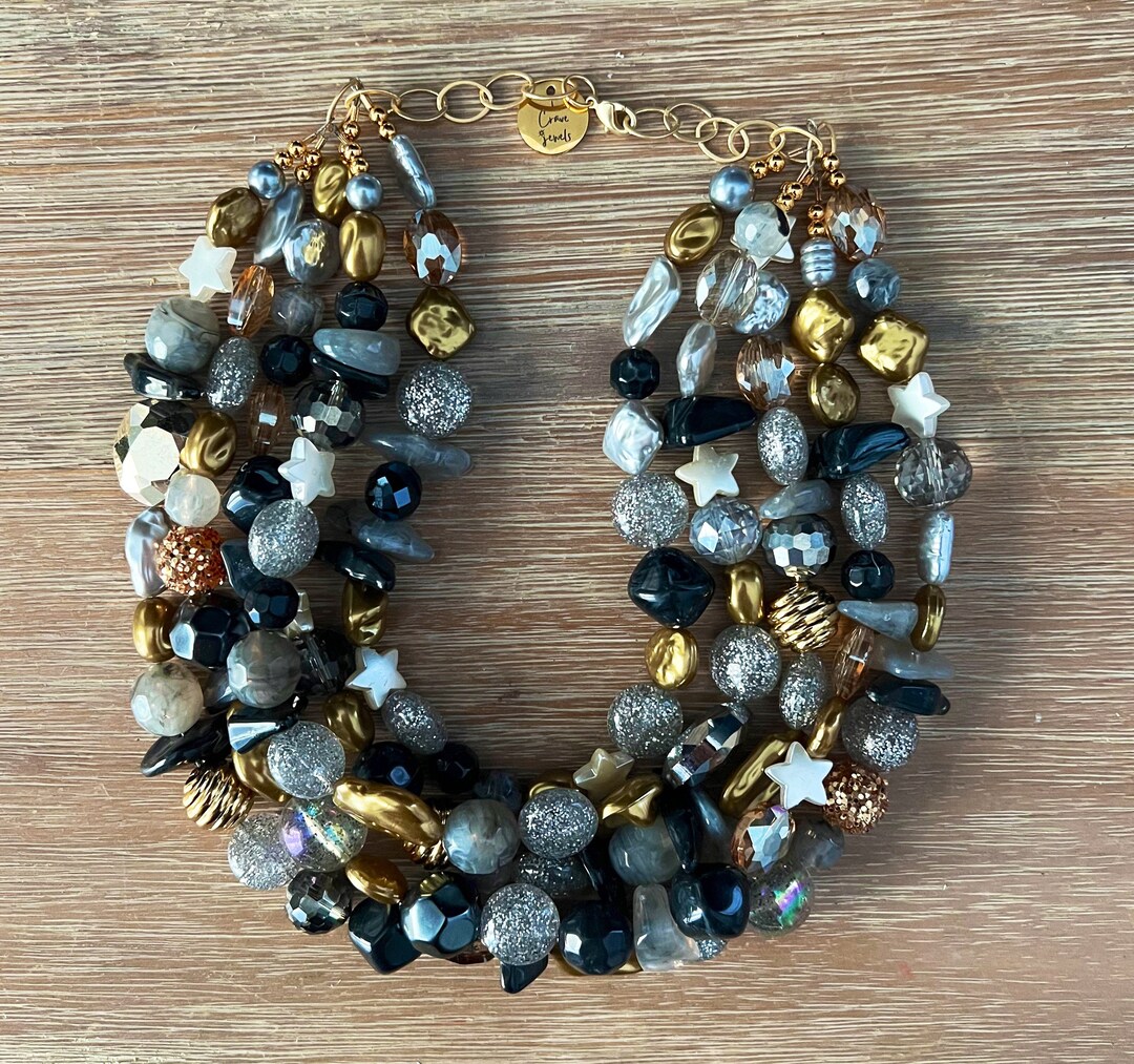 Statement Necklace Bridesmaid Jewelry SPARKLING Royal Necklace Wedding ...