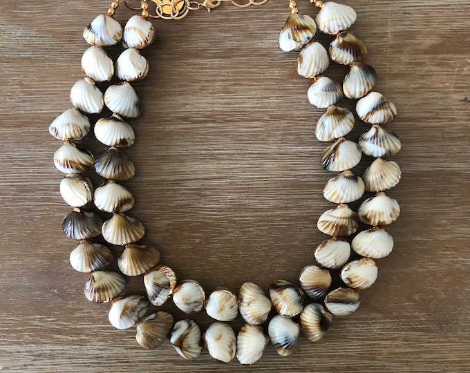 8mm Queen Conch Shell Beads Necklace| High-quality Bahamian Queen Conch ...