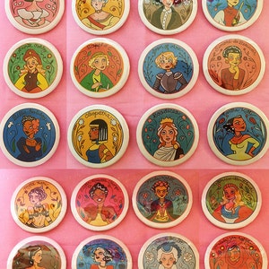 Historical Ladies Pins - 20 Different Women to Choose From! - Etsy