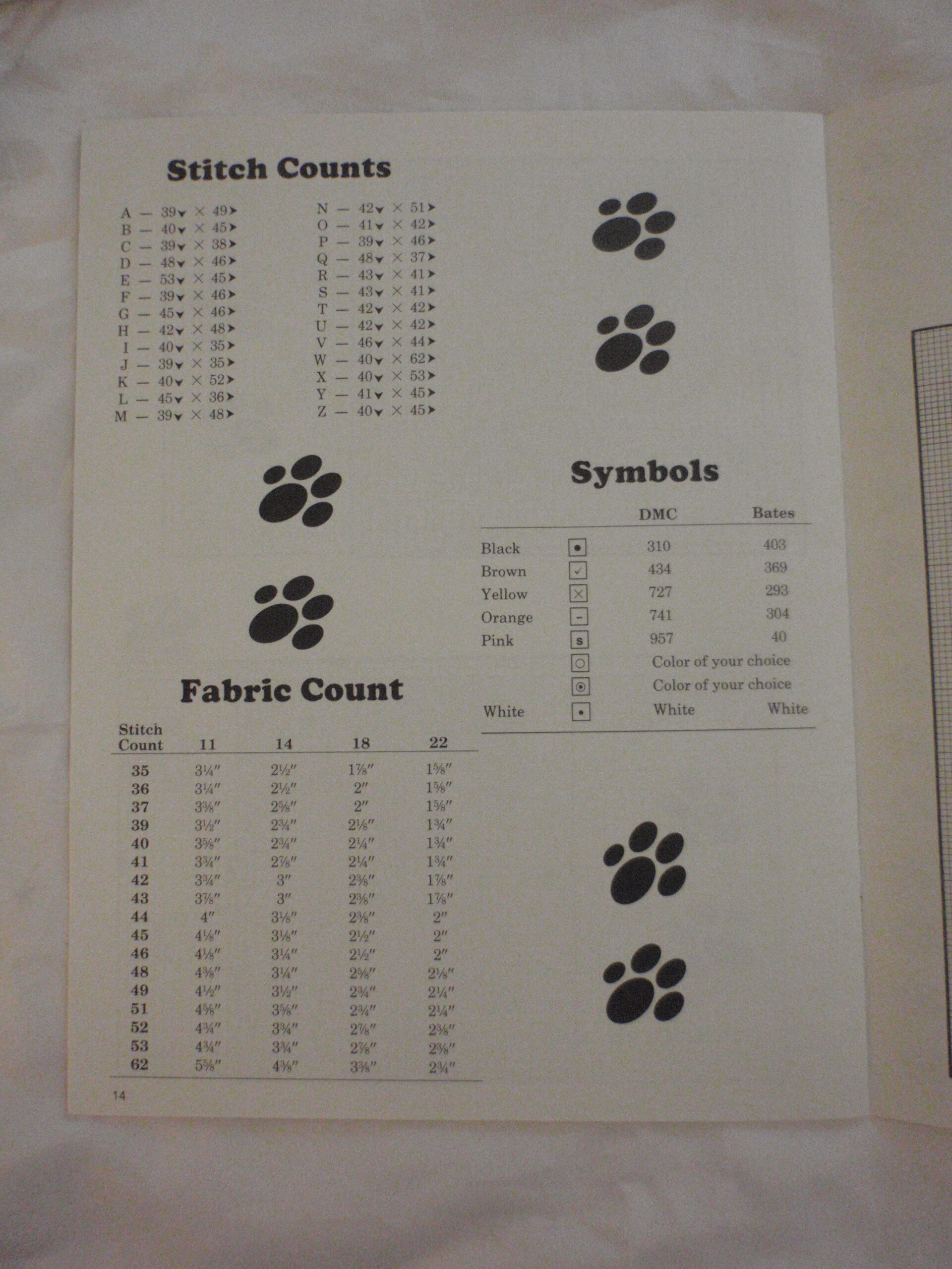 Garfield's Abc's Alphabet Cross Stitch Book Millcraft GCSB9 1987 - Etsy