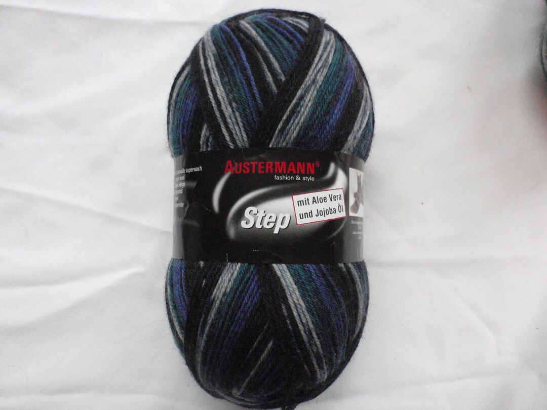 Austermann Step Fingering Yarn With Aloe Vera and Jojoba Oil Super Wash ...