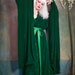Emerald Green Velvet Robe With Kimono Style Dramatic Sleeves - Etsy