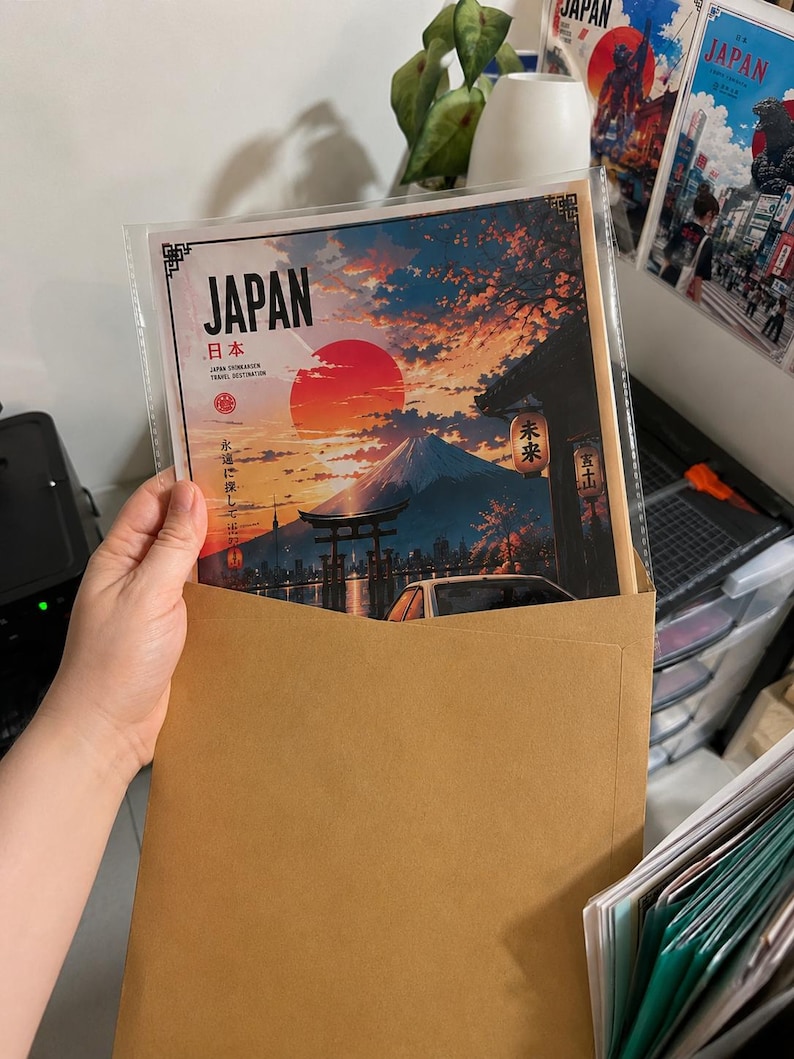 Japanese Workshop Poster on Cardboard - Minimalist Japanese Style ...