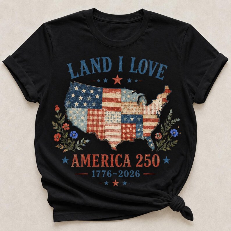 America 250 USA Map Graphic Tee, Patriotic 1776-2026 Shirt - Etsy