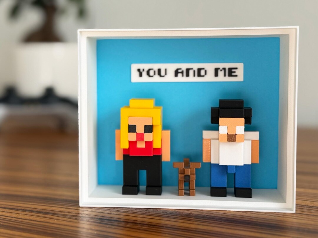 Personalized Pixel Small Family or Pet Frame | Custom Retro Gaming ...